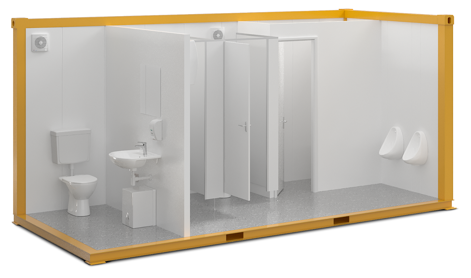 3+1 Mains Toilet Units | Nixon Hire