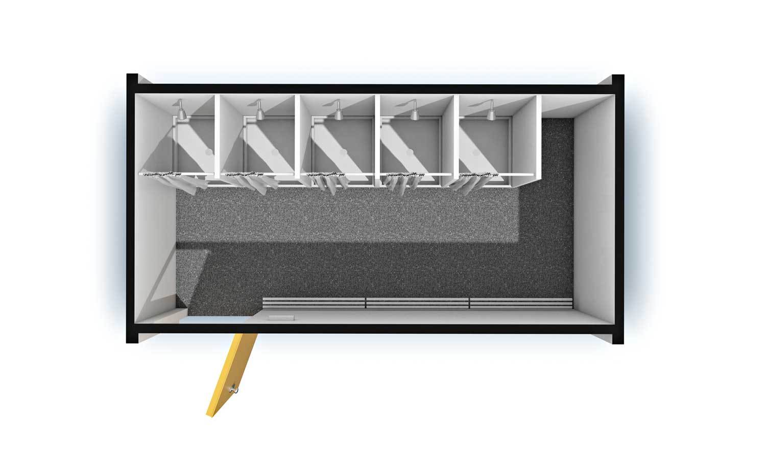 5 Bay Mobile Shower Unit