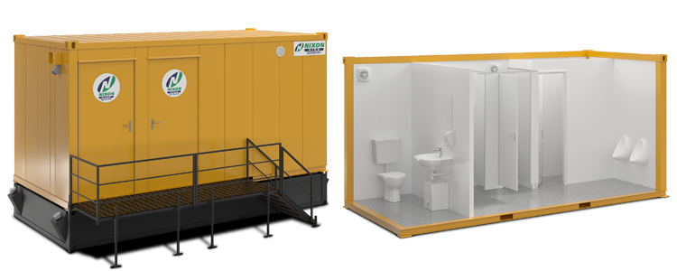 3+1 Mains Toilet Units | Nixon Hire