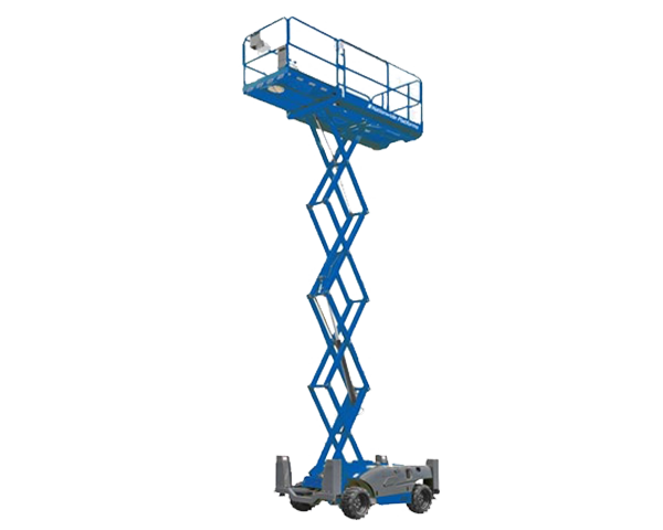 A diesel powered 18 metre scissor lift great for working at a vertical ...