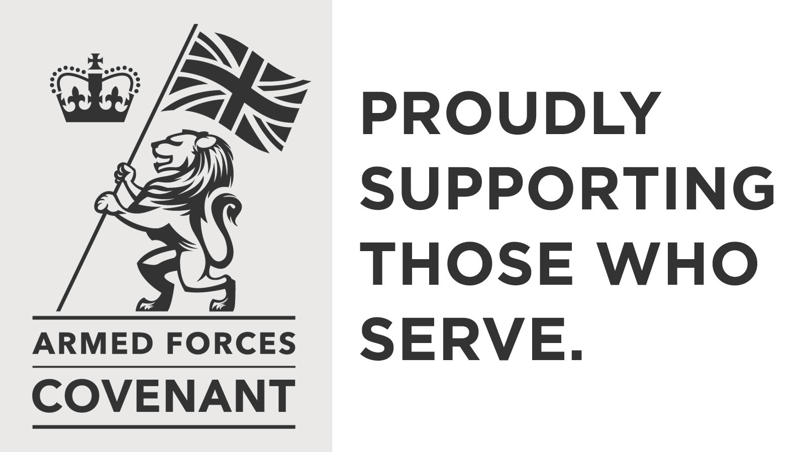We're supporting the Armed Forces Covenant