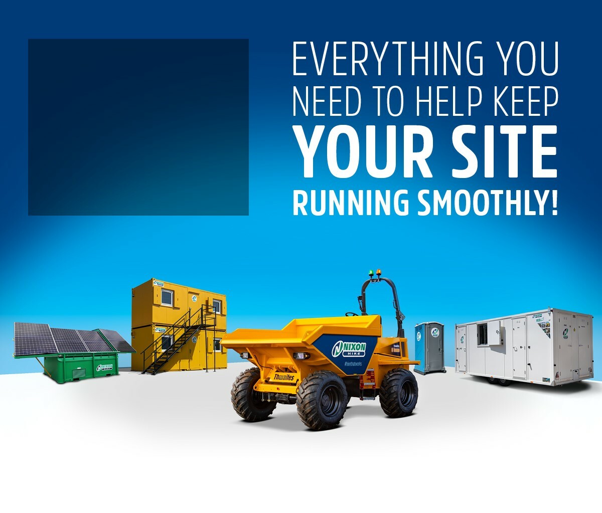 Plant & Site Equipment To Hire Or Buy UK Wide | Nixon Hire